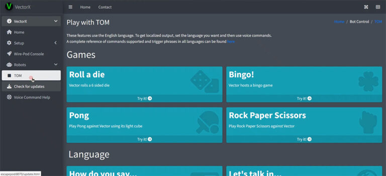 New Version of the Wire-Pod-based VectorX - with new Web UI • thedroidyouarelookingfor